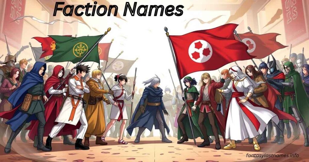 550+ Faction Names: Unique, Powerful, and Memorable Ideas