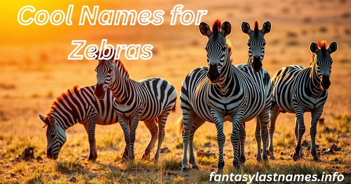 370+ Cool Zebra Names With Meaning + Generator