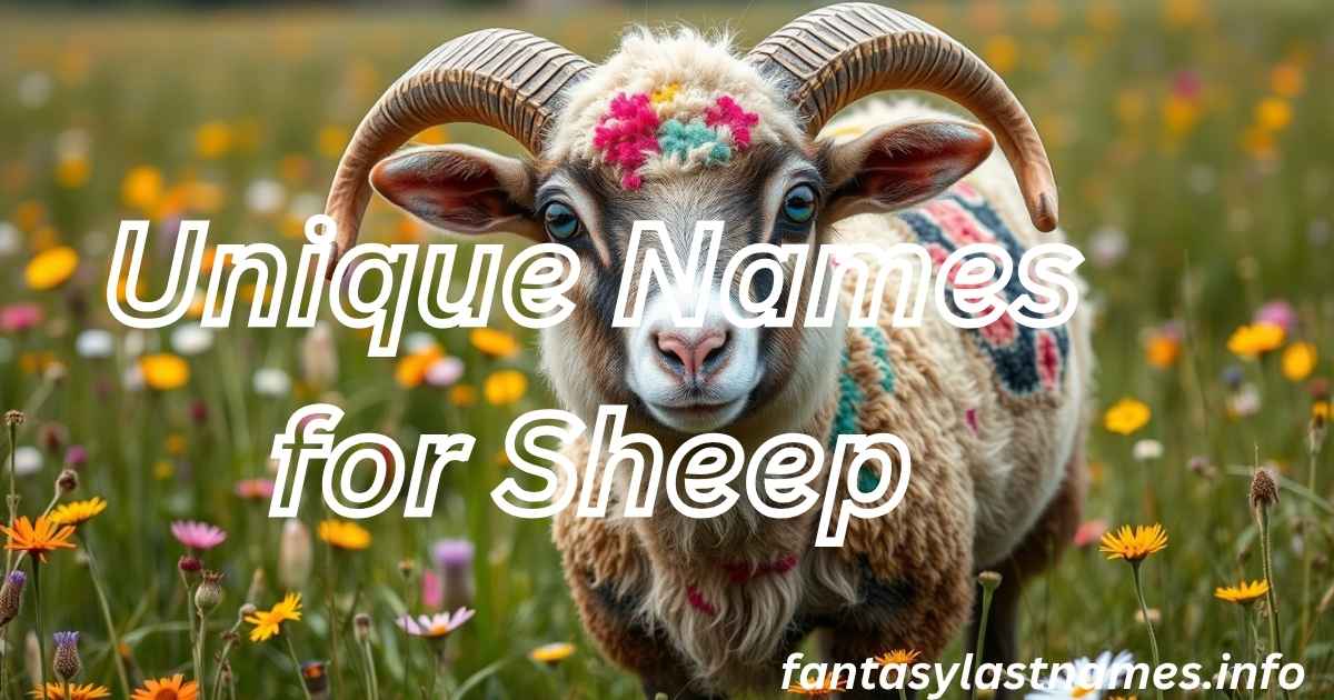 270+ Sheep Names with Meaning + AI Generator